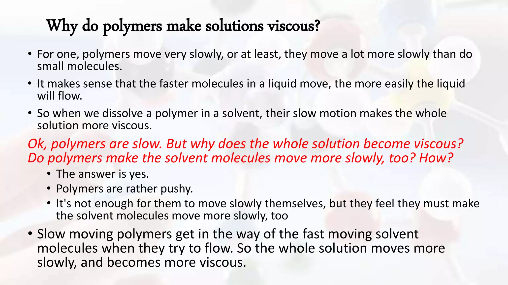 Ept 121 lecture viscosity average molecular weight | PPTX