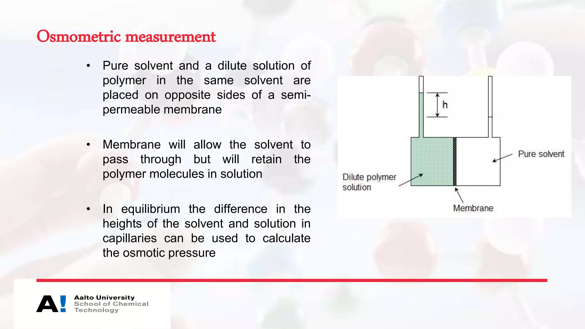 Ept 121 lecture membrane osmometry | PPTX