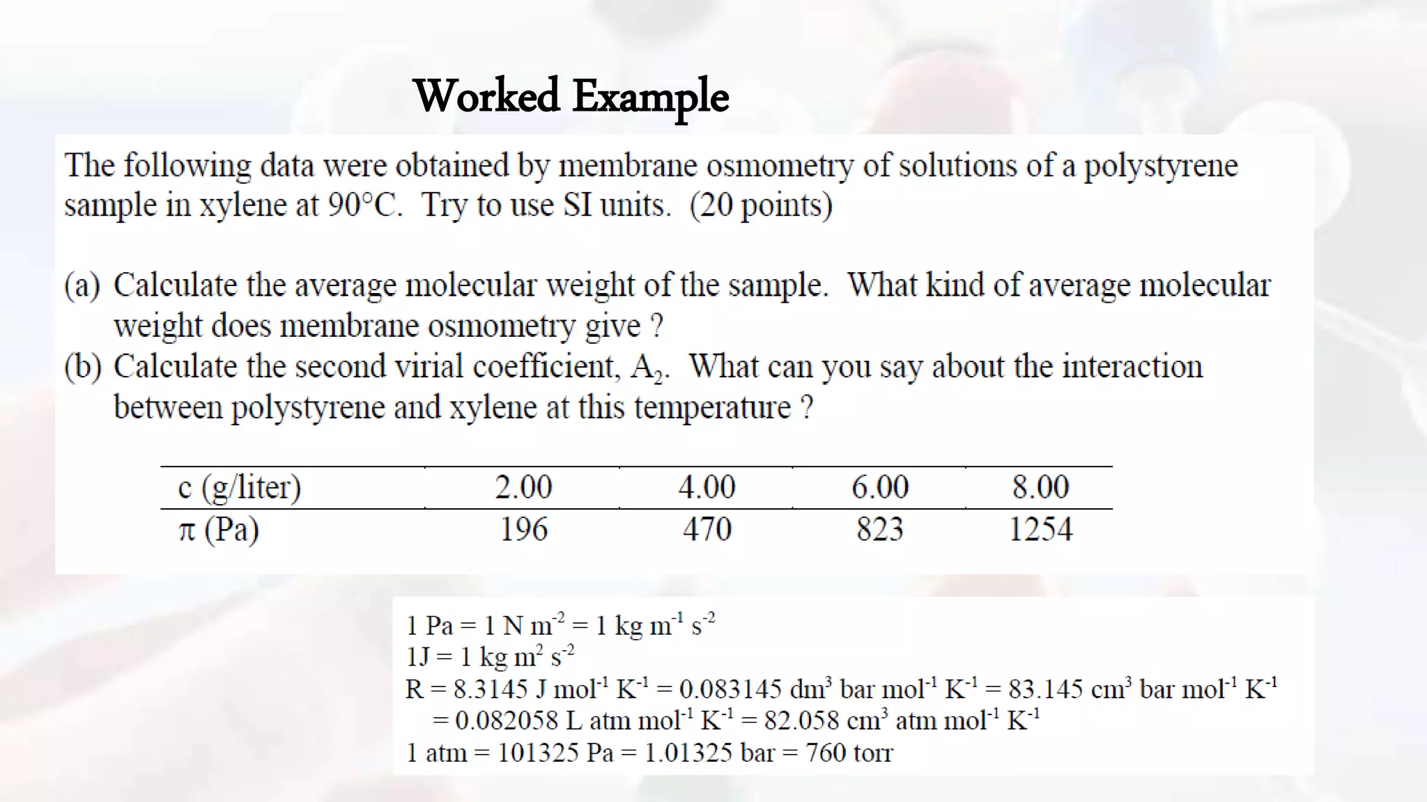 Ept 121 lecture membrane osmometry | PPTX