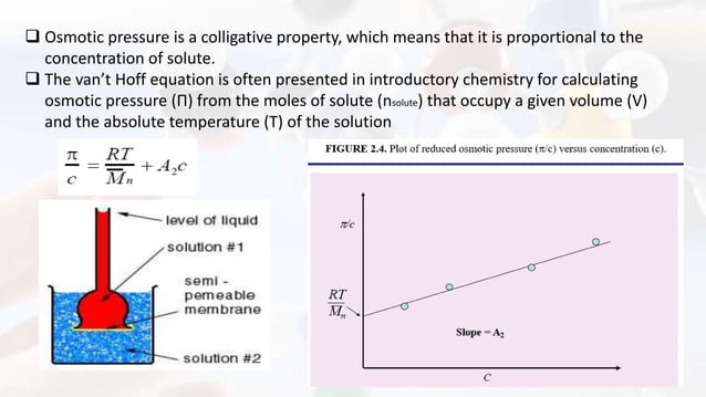Ept 121 lecture membrane osmometry | PPTX