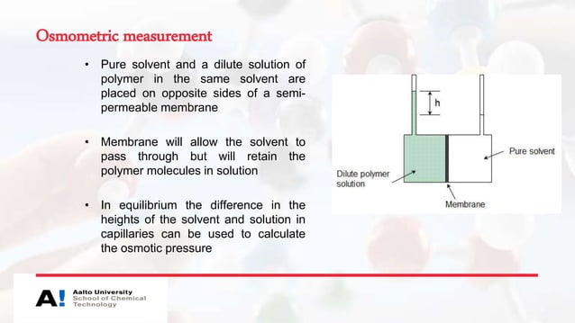 Ept 121 lecture membrane osmometry | PPTX