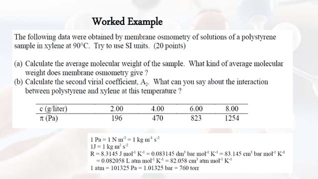 Ept 121 lecture membrane osmometry | PPTX