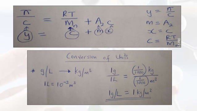 Ept 121 lecture membrane osmometry | PPTX