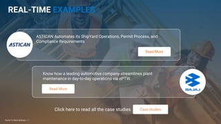 ePTW -Permit To Work Software -Tech EHS Solution | PPT