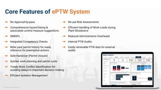 ePTW (Permit to work Software) | TECH EHS Solution | PDF
