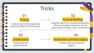 EPT WRITING TASK 2 To learn how to write a good task | PPTX