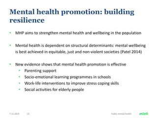 Mental health promotion across the lifespan | PPTX