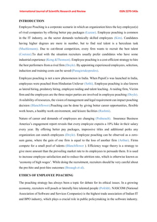 Employee Poaching and Career Advancement: A Study on CUSAT Alumni’s | PDF