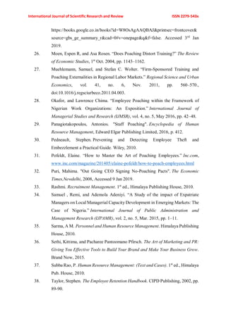 Employee Poaching and Career Advancement: A Study on CUSAT Alumni’s | PDF