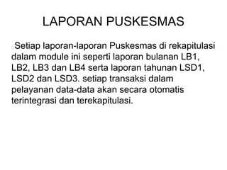 Sistem Informasi Manajemen Puskesmas dengan e-puskesmas | PPTX