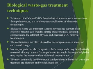 Waste gas treatment technique, procedures and classifications | PPTX