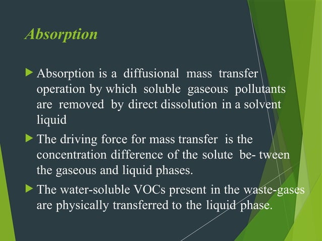 Waste gas treatment technique, procedures and classifications | PPTX