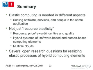 Principles of Elastic Processes on Clouds and Some Enabling Techniques | PDF | Cloud Computing ...
