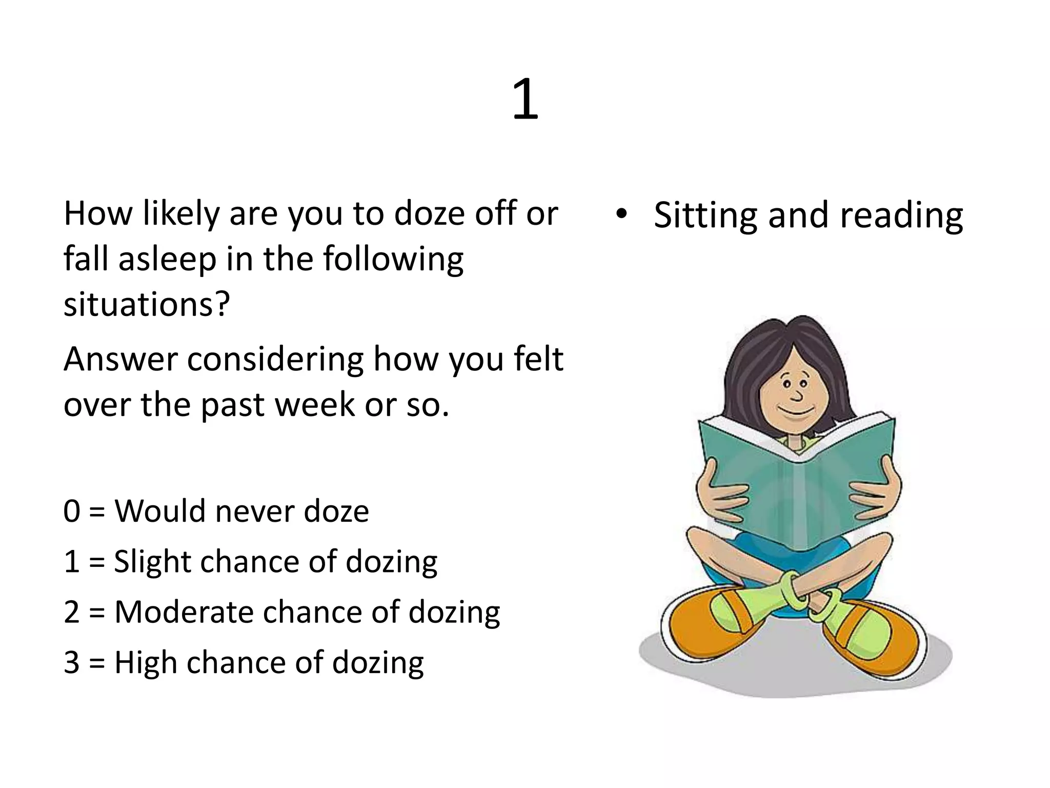 Epworth sleepiness scale | PPTX