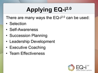 EQ-i 2.0 Introduction Presentation Module 4.ppt | Family and Relationships