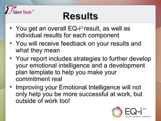 Talent Tools EQ-i 2 0 Introduction to Emotional Intelligence | PPT