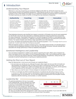 EQ-i 2.0 Leadership Report | PDF