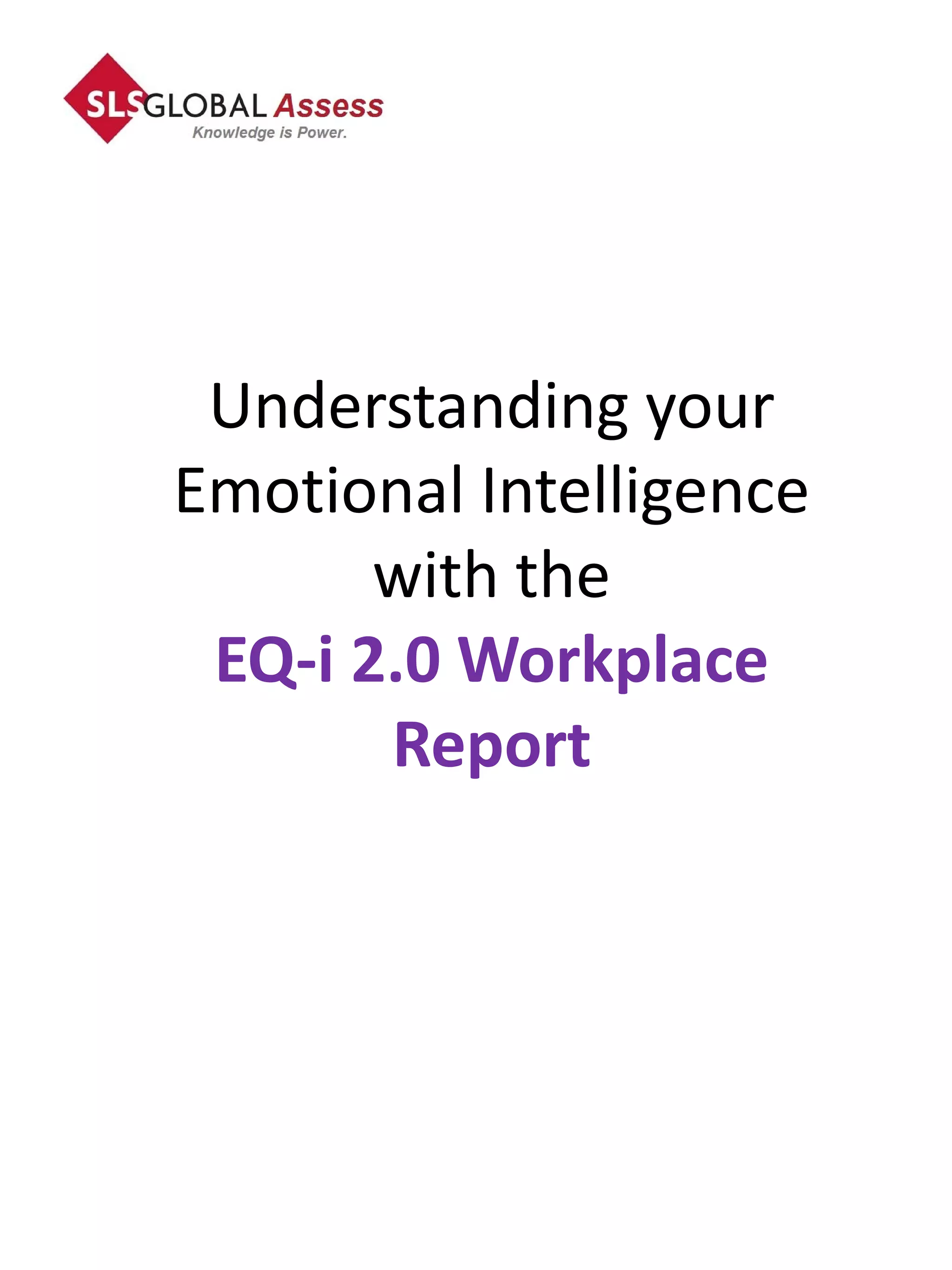 EQ-i 2.0 Workplace Report | PDF