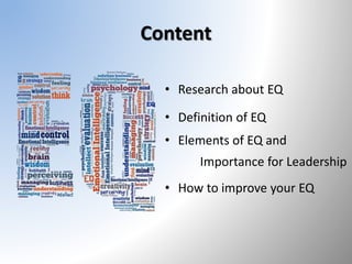 Emotional Quotient EQ | PPTX