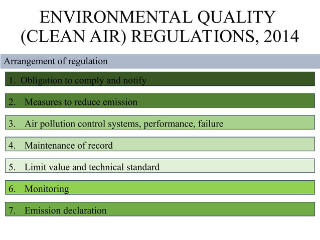 Environment Quality Act slide in power point ppt | PPT | Indoor ...