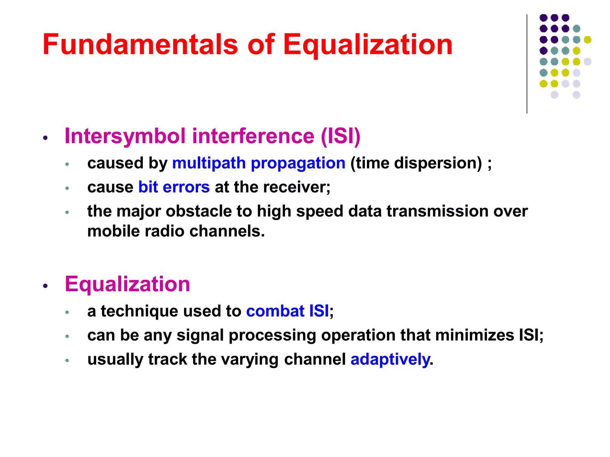 Eqalization and diversity | PPTX