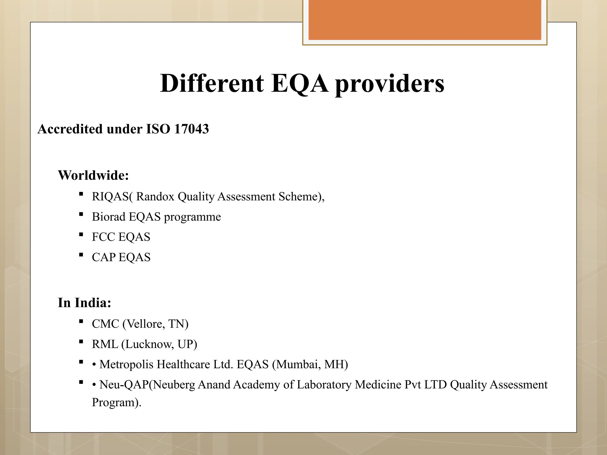 External quality assurance and quality control | PPTX