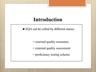 External quality assurance and quality control | PPTX
