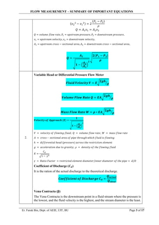Eqautions_1_Industrial Instrumentation - Flow Measurement Important ...