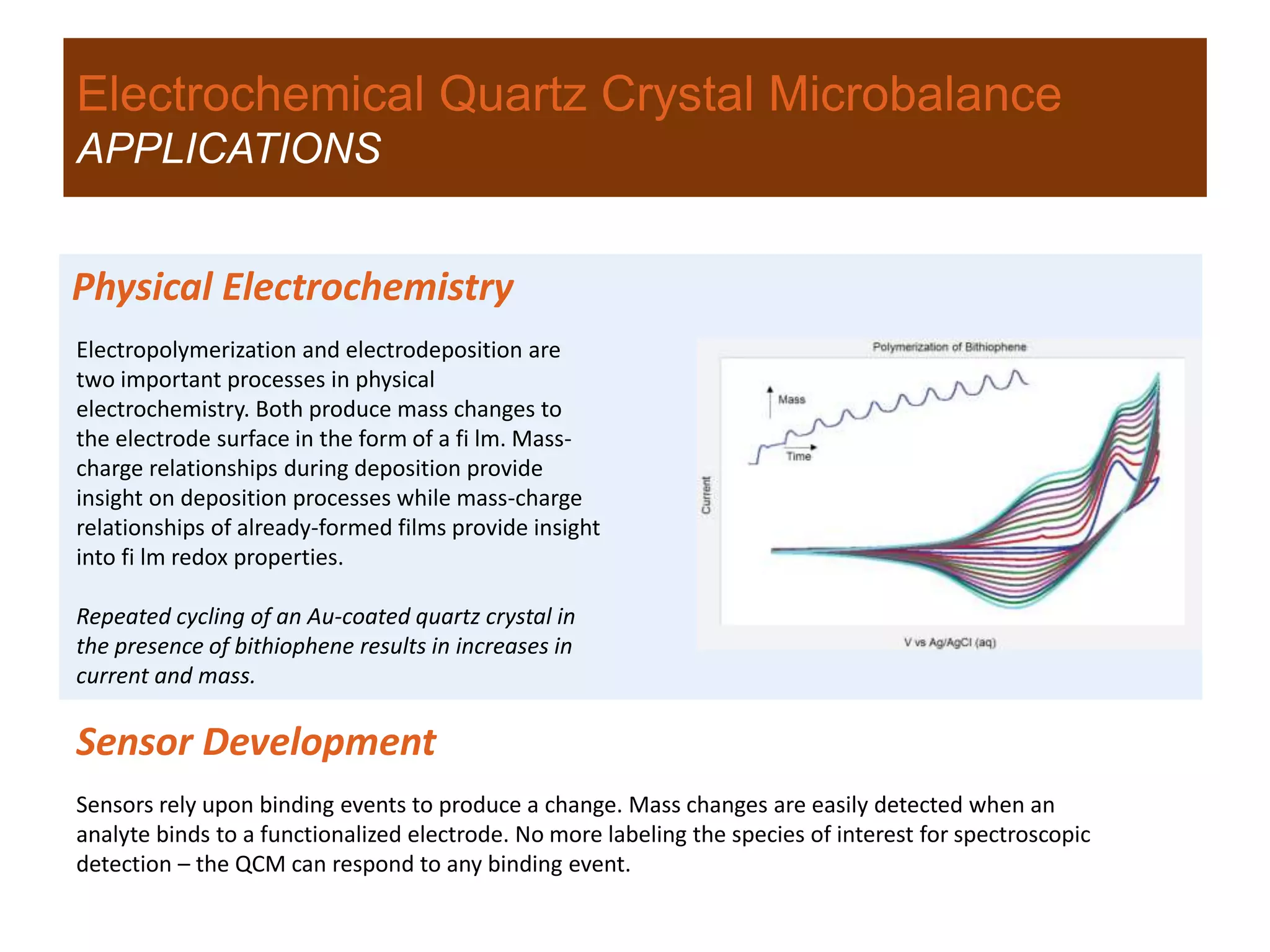 eQCM - Electrochemical Quartz Crystal Microbalance | PPTX | Chemistry | Science