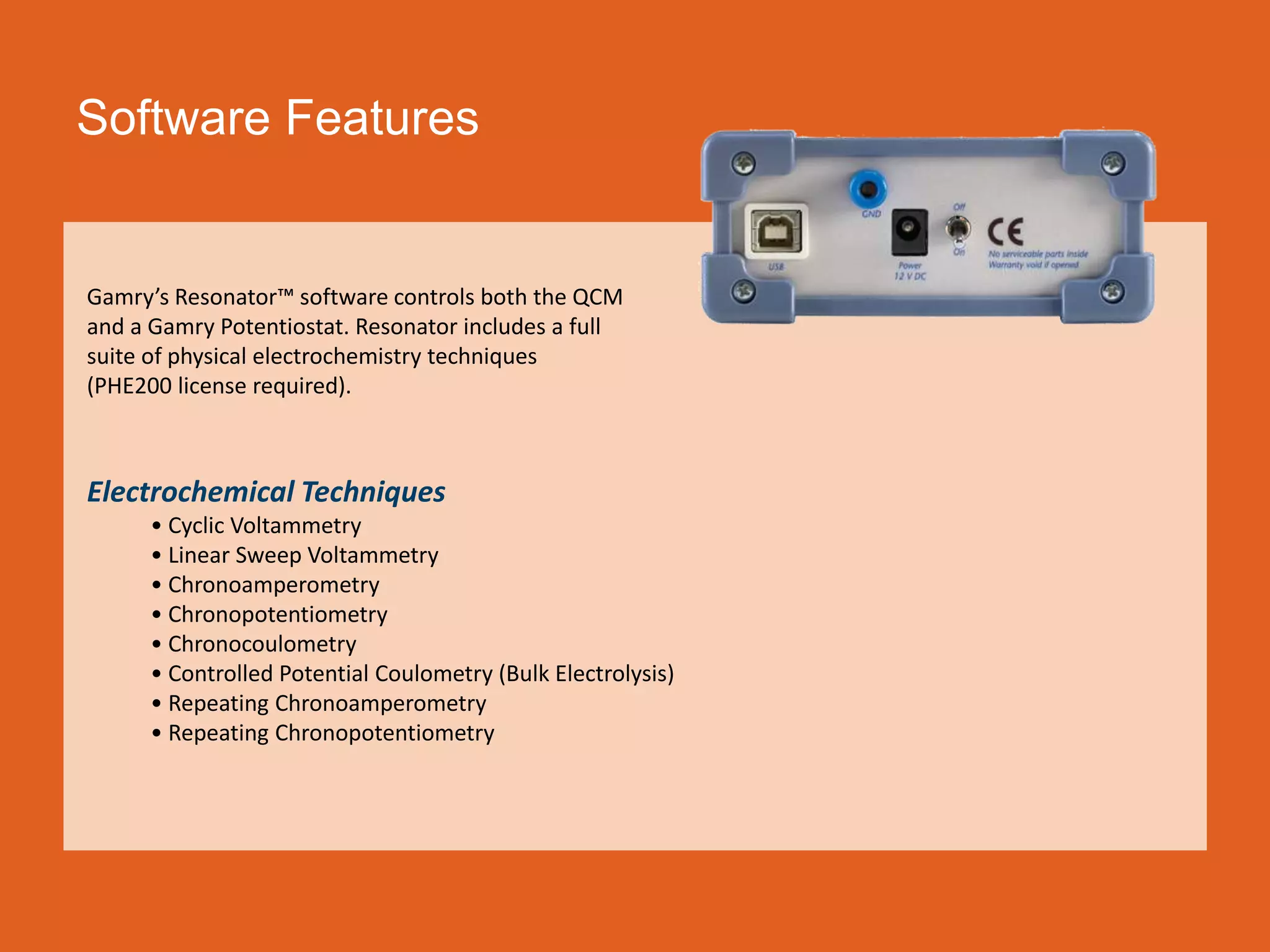 eQCM - Electrochemical Quartz Crystal Microbalance | PPTX