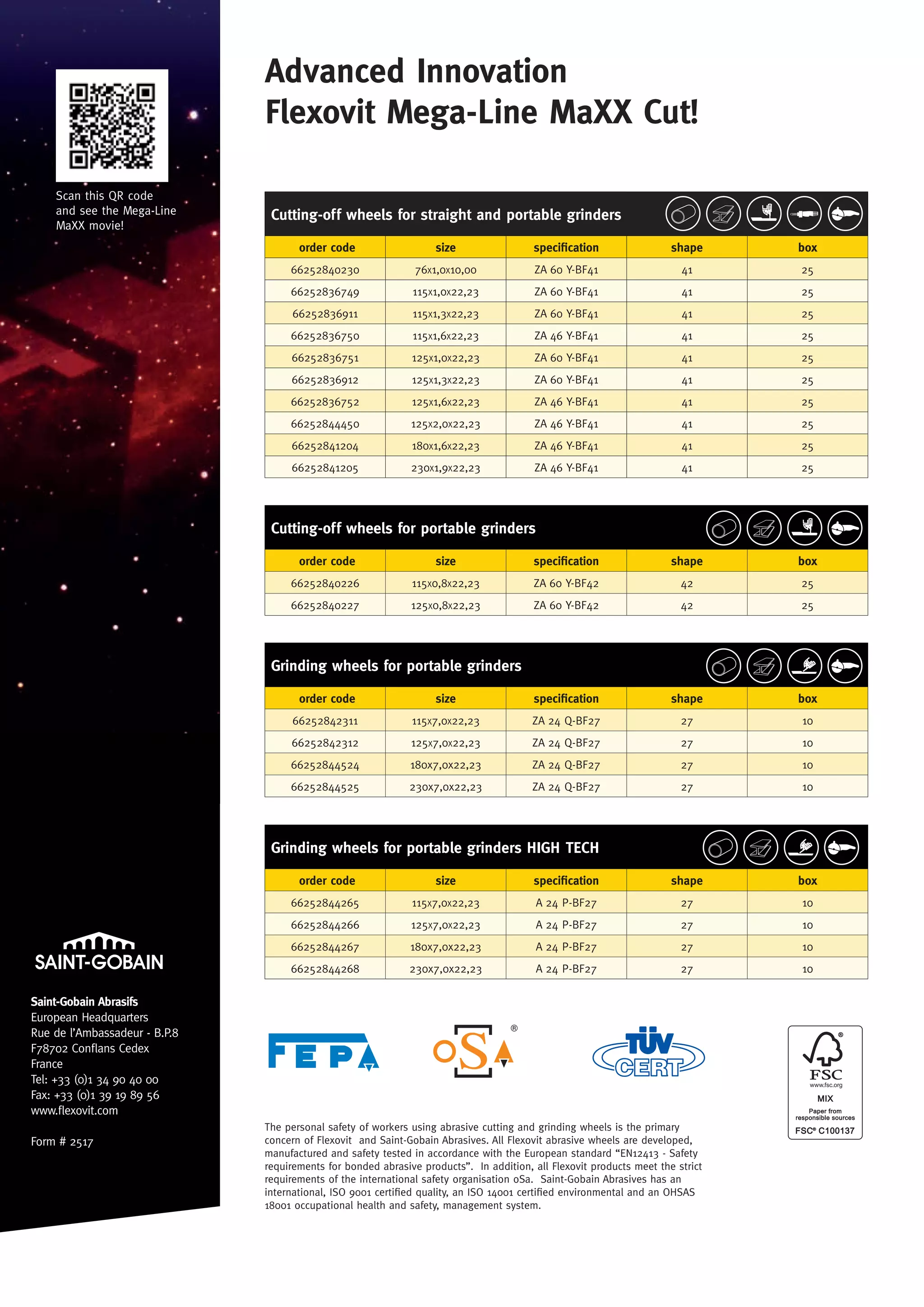 Esite Flexovit Mega-Line MaXX | PDF