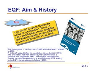 The European Qualification Framework | PPT