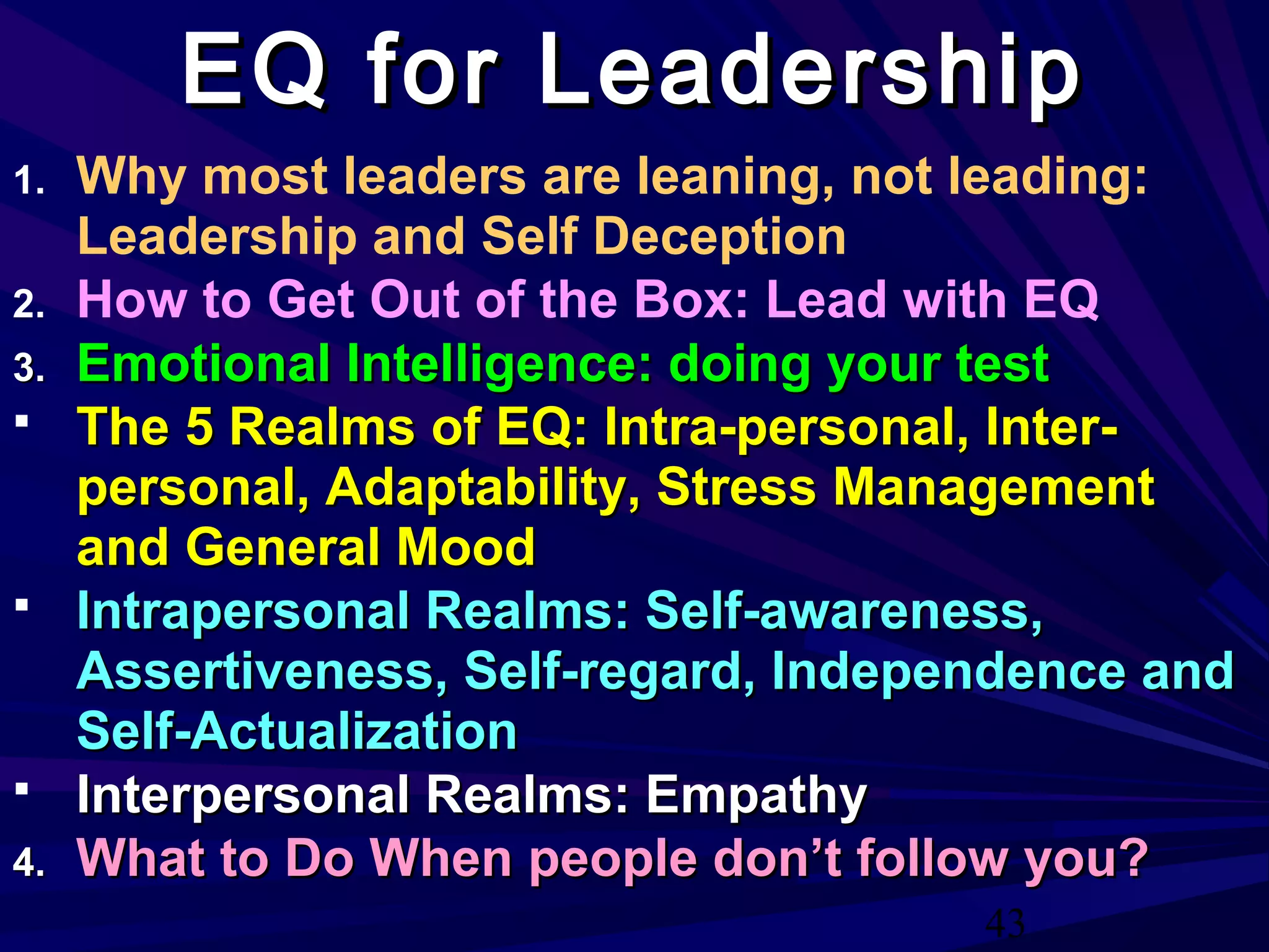 EQ for leadership | PPT