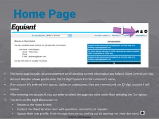 EQ Generic Training 2 Client Central Basics I | PPT