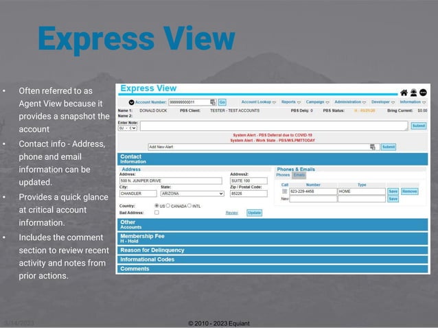 EQ Generic Training 2 Client Central Basics I | PPT