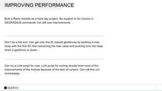 RedisConf17 - Geofencing using Redis Geospatial Queries | PPT