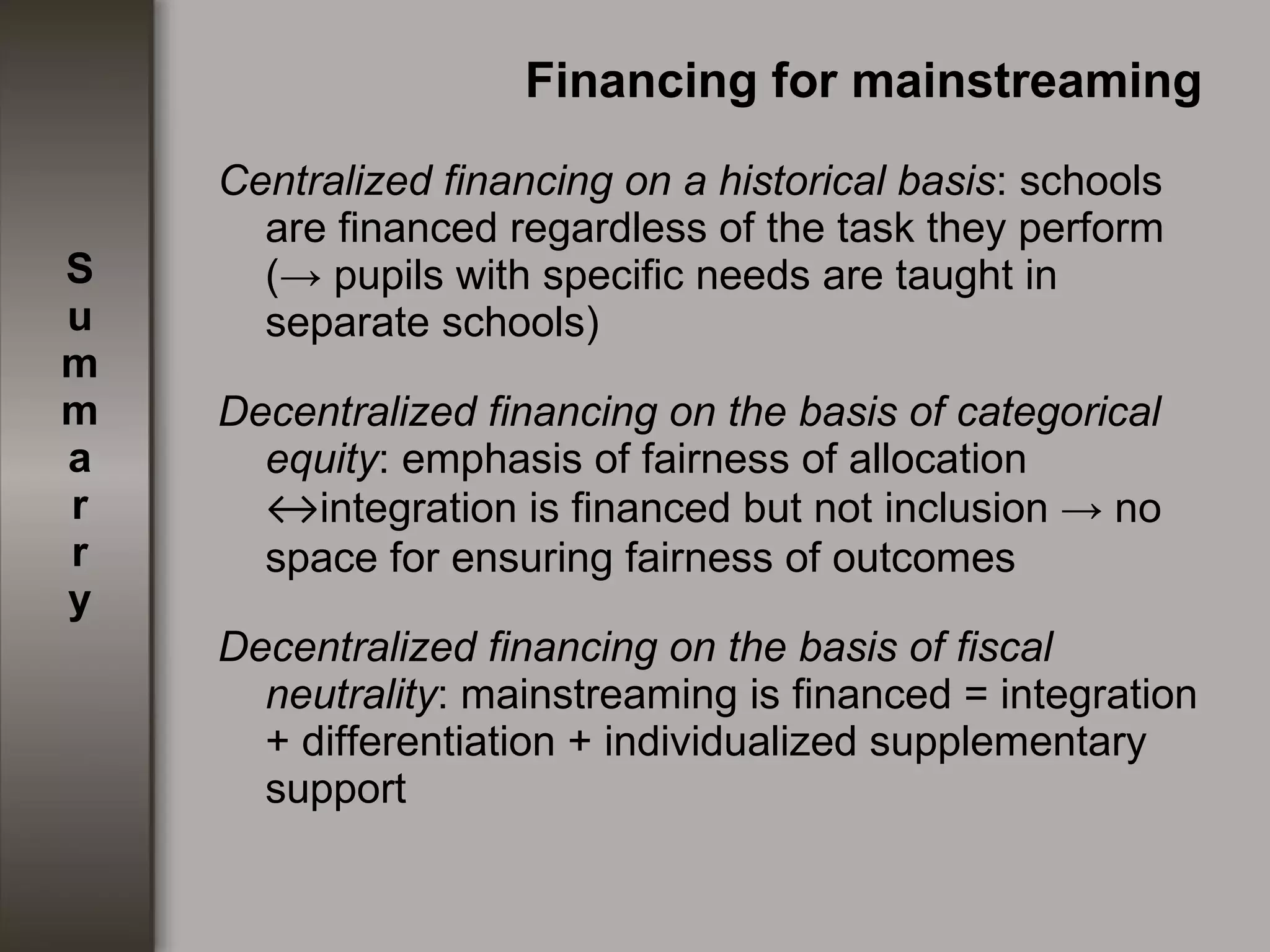 Péter Radó: Financing for Eqity in Education | PPT