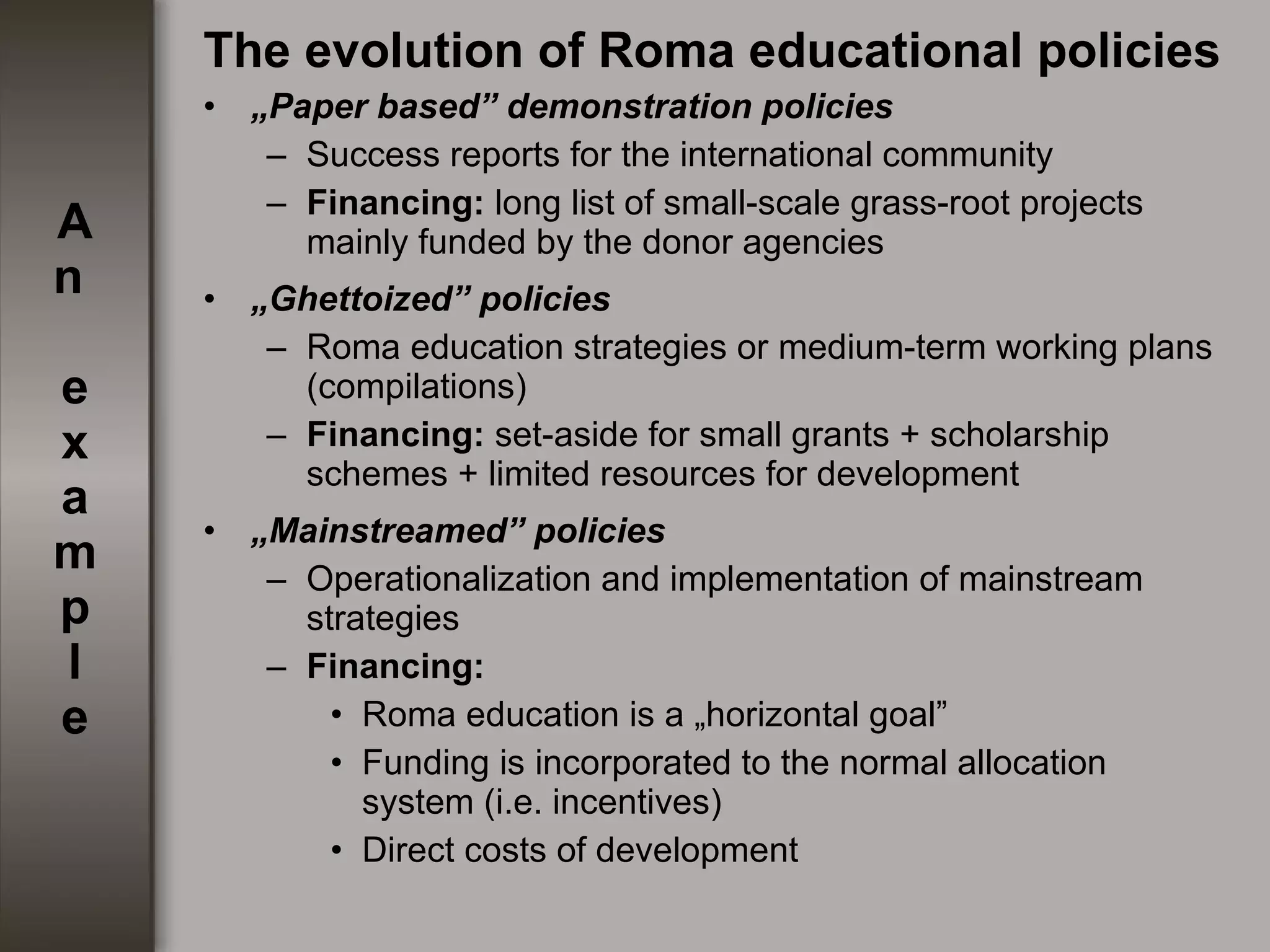 Péter Radó: Financing for Eqity in Education | PPT