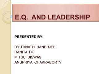Eq & leadership | PPTX