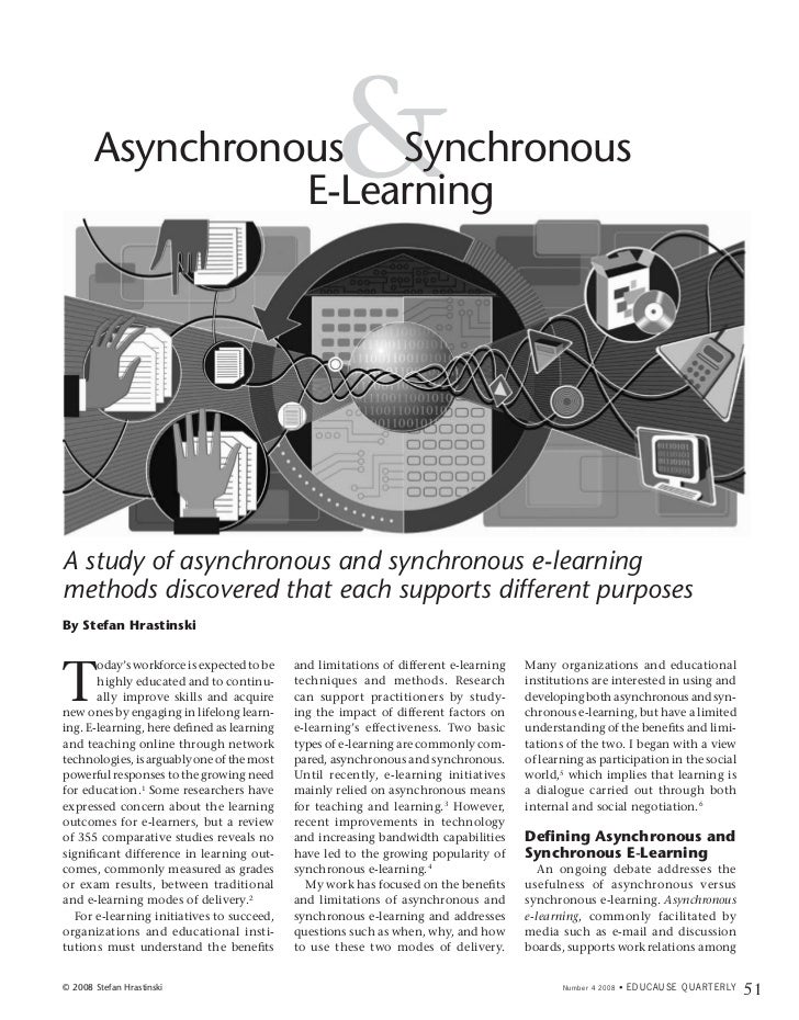 Asynchronous vs Synchronous Learning