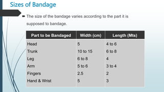 Bandaging.pptx | First Aid | Injuries