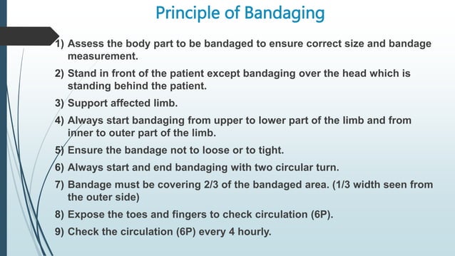 Bandaging.pptx | First Aid | Injuries