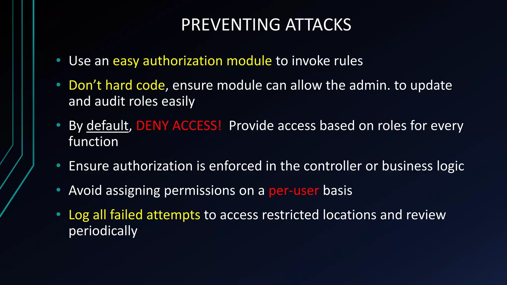 A7 Missing Function Level Access Control | PPTX | Web Development | Internet