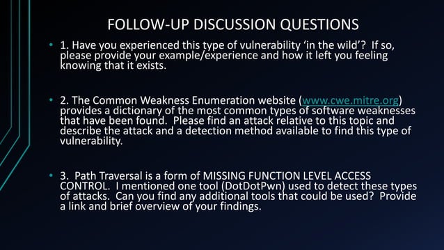 A7 Missing Function Level Access Control | PPTX | Web Development | Internet