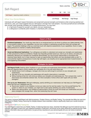 EQ-i Sample Workplace Report | PDF