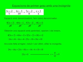 Equacions | PPT