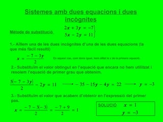 Equacions | PPT