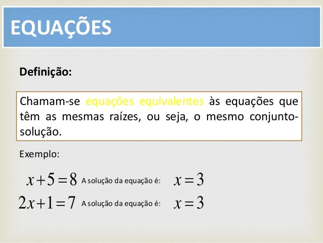 Equações 7