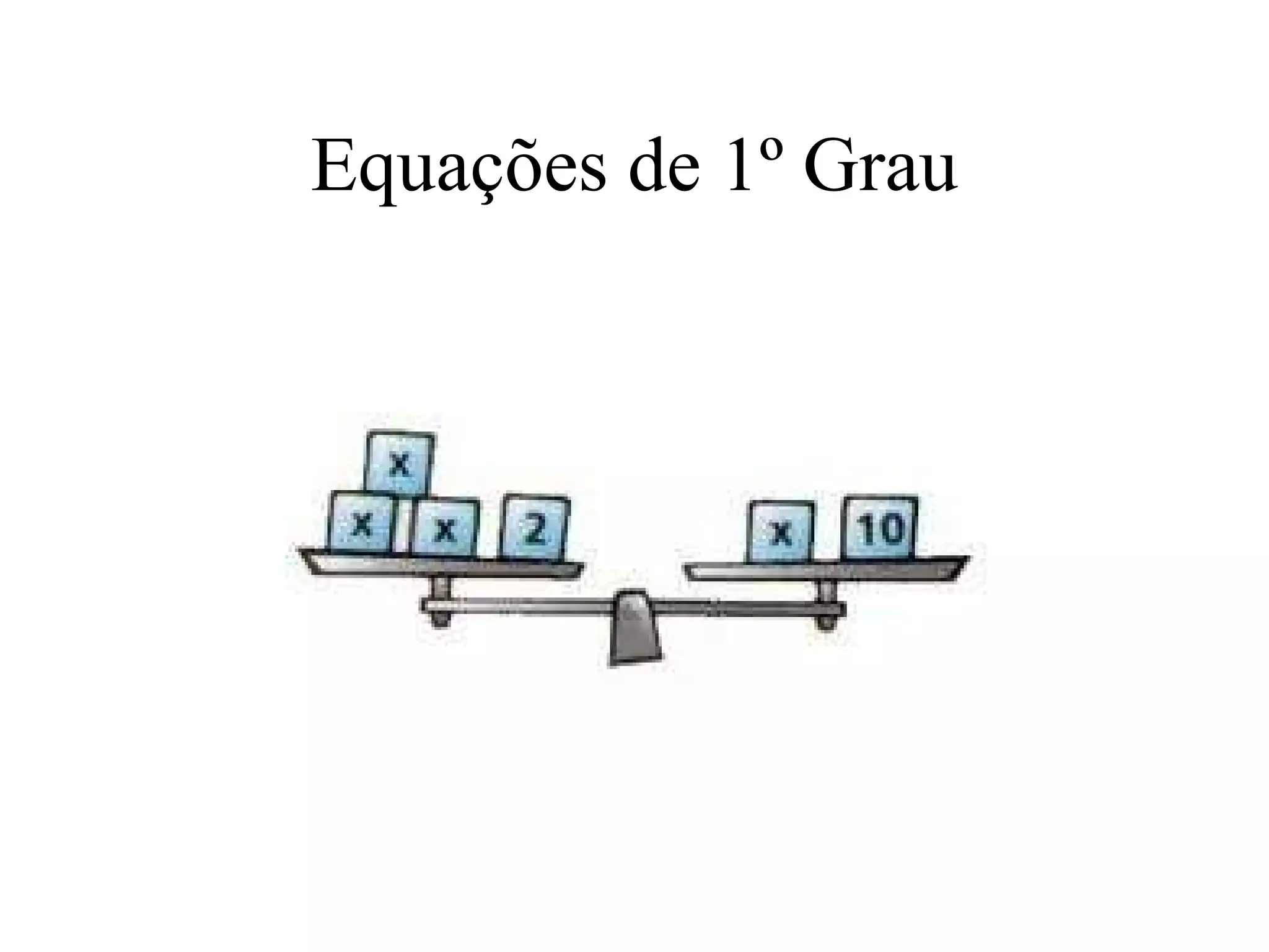 Equações de primeiro grau | PPT
