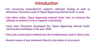 Equal appearing interval scale | PPTX